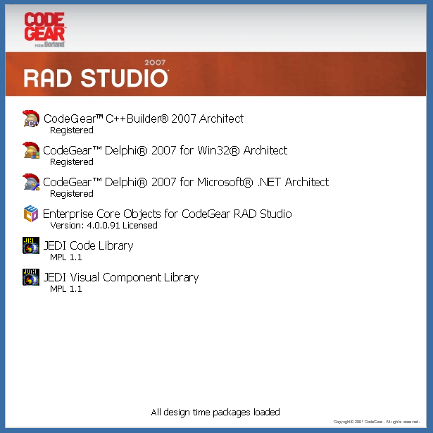 安装CodeGear RAD Studio 2007 v11.0.2804.9245 升级至 2852.9797_yunin的博客-CSDN博客